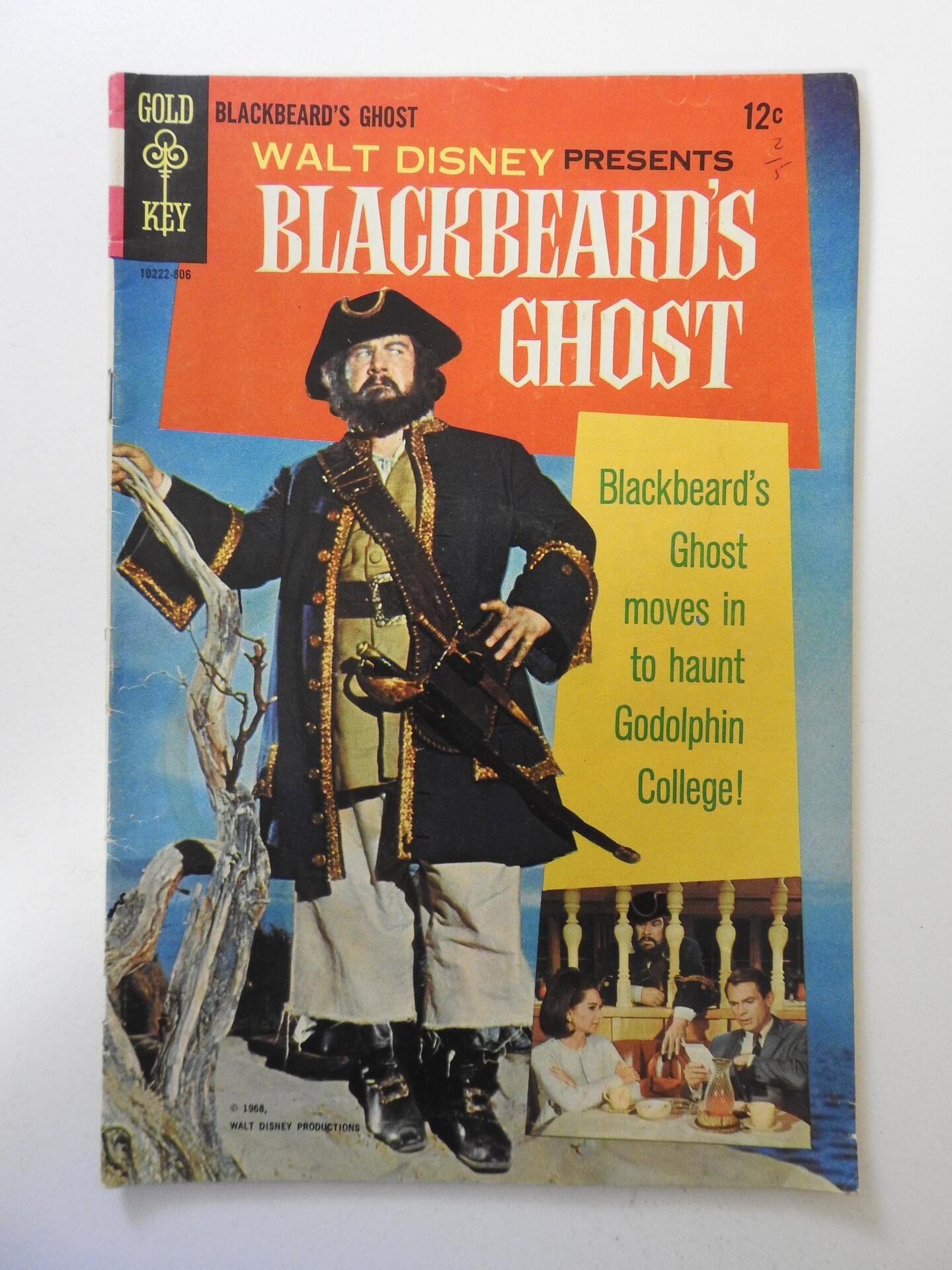 Walt Disney Presents Blackbeard's Ghost VG-! 1 in spine split, moisture ...