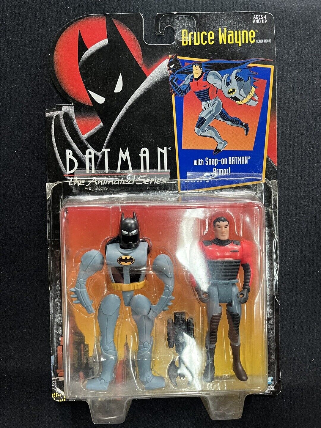 Batman the Animated Series Bruce Wayne with Snap-On Batman Armor Kenner ...