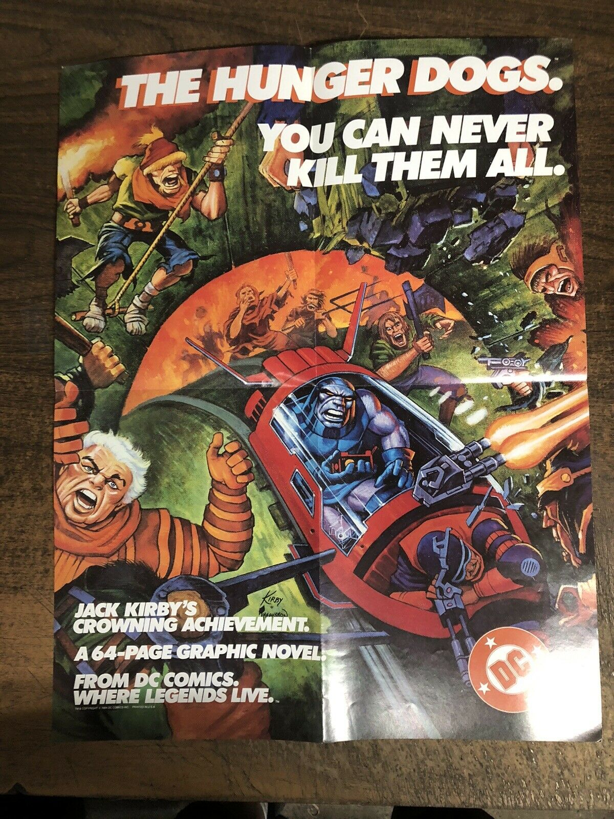 Jack Kirby Hunger Dogs Promo Poster Very Rare | International - Comic ...