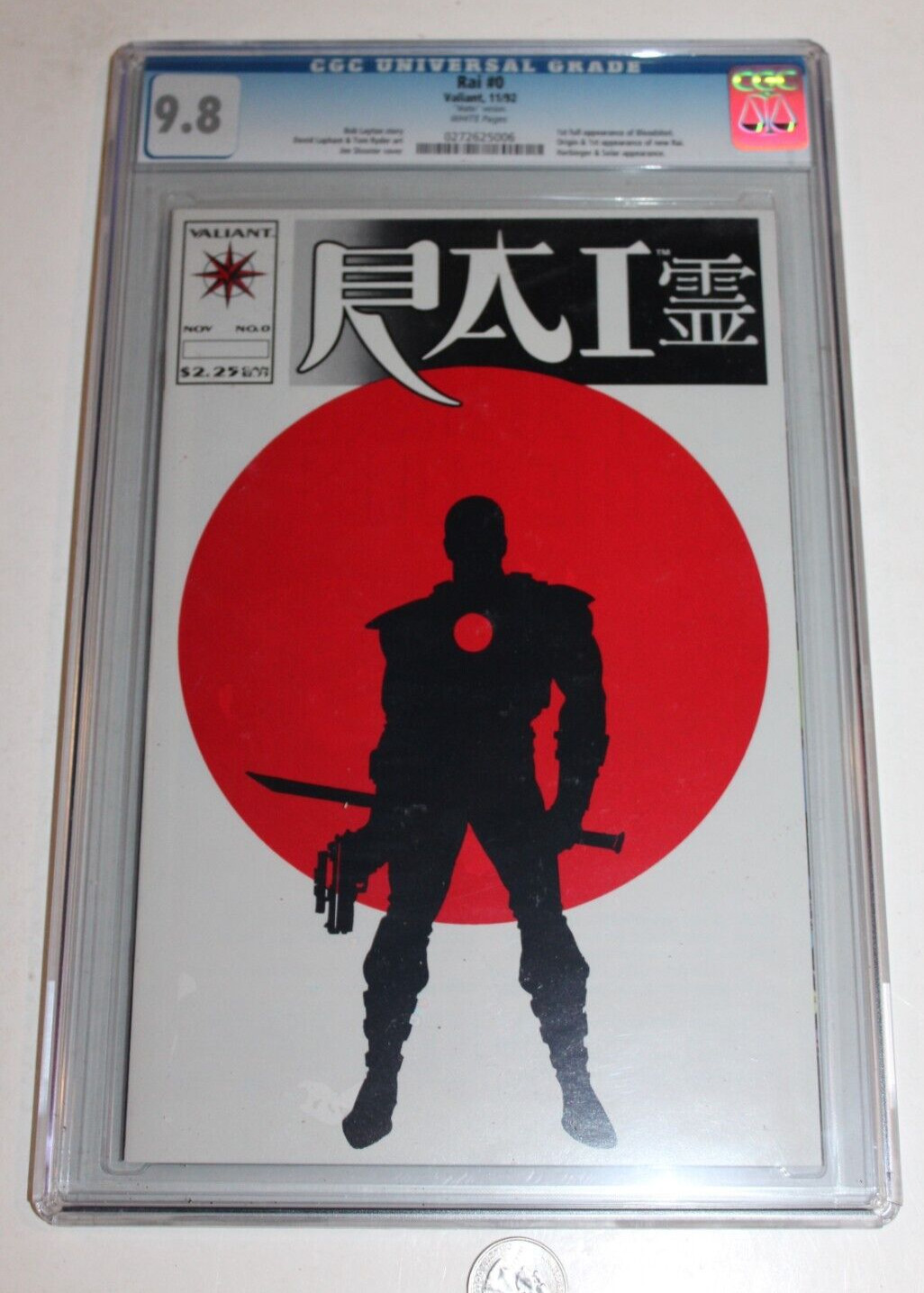 Rai #0 CGC 9.8 Matte Version 1992 1st Full App Bloodshot Movie Vin ...