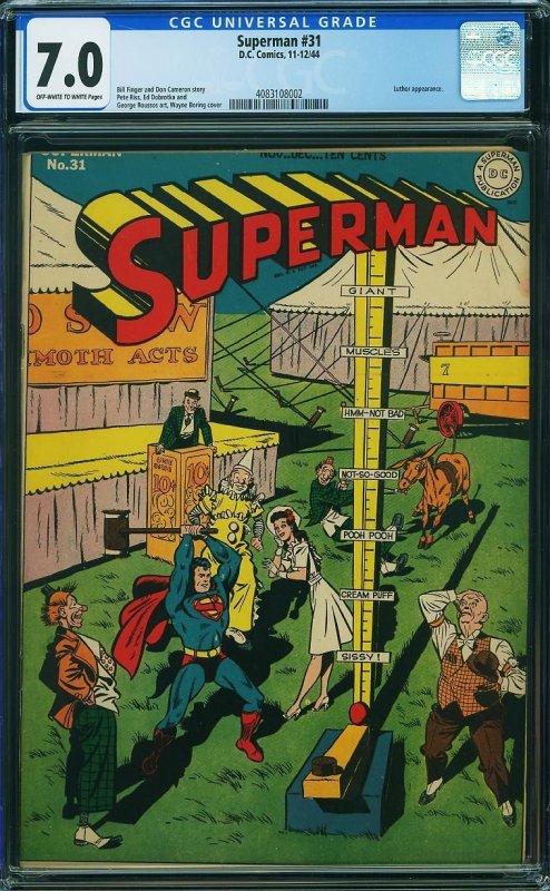 Superman #31 (1944) CGC 7.0 FVF | Comic Books - Golden Age, DC Comics ...