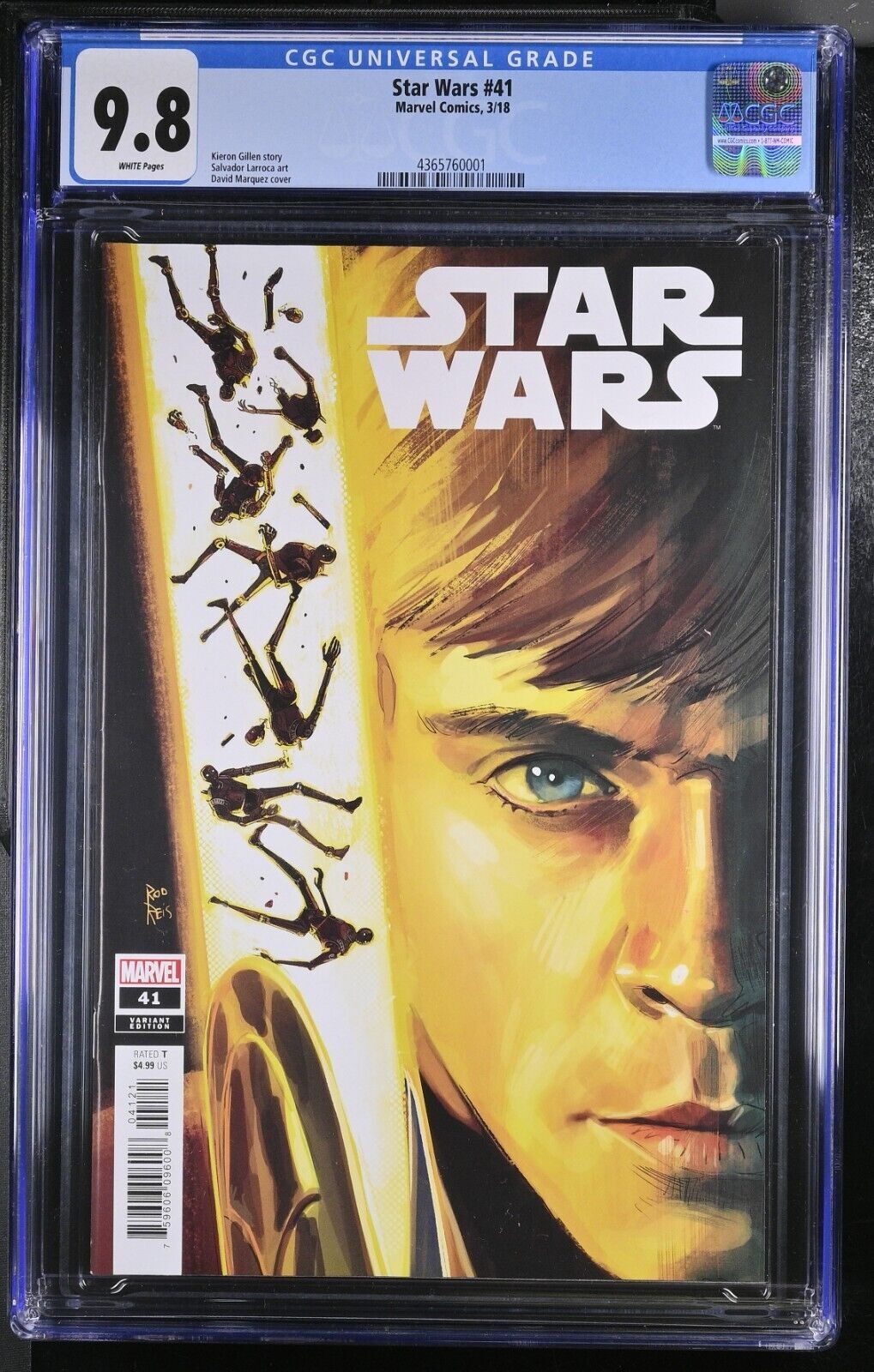 Star Wars #41 CGC 9.8 David Marquez Luke Skywalker Cover A Marvel 2023 ...