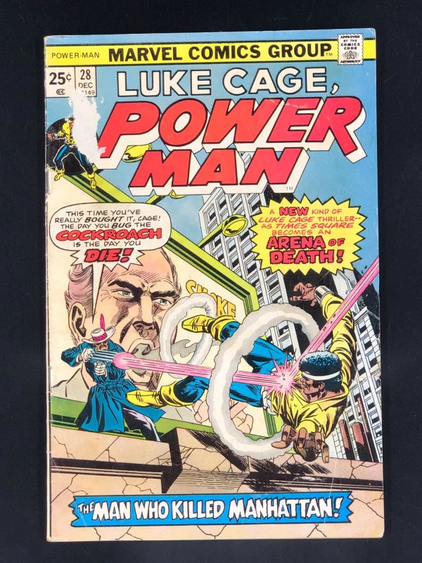 Power Man #28 (1975) 1st Appearance of Cockroach Hamilton, a Hitman ...