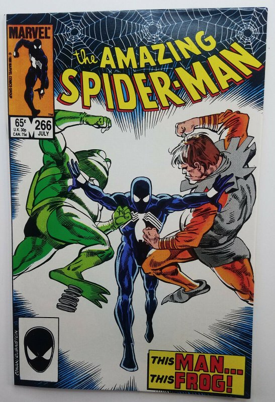 Amazing Spider-man 266 | Toad Frog-Man | NM | 1985 Marvel | Black Suit ...