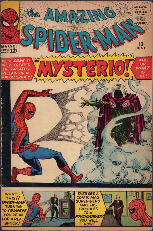 Amazing Spider-Man #13 - 1st Appearance of Mysterio (4.0) 1964 | Comic ...
