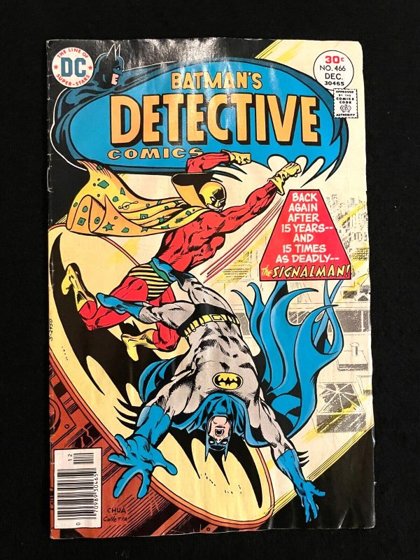 Detective Comics #466 1976 - Signalman steals the Spotlight | Comic ...