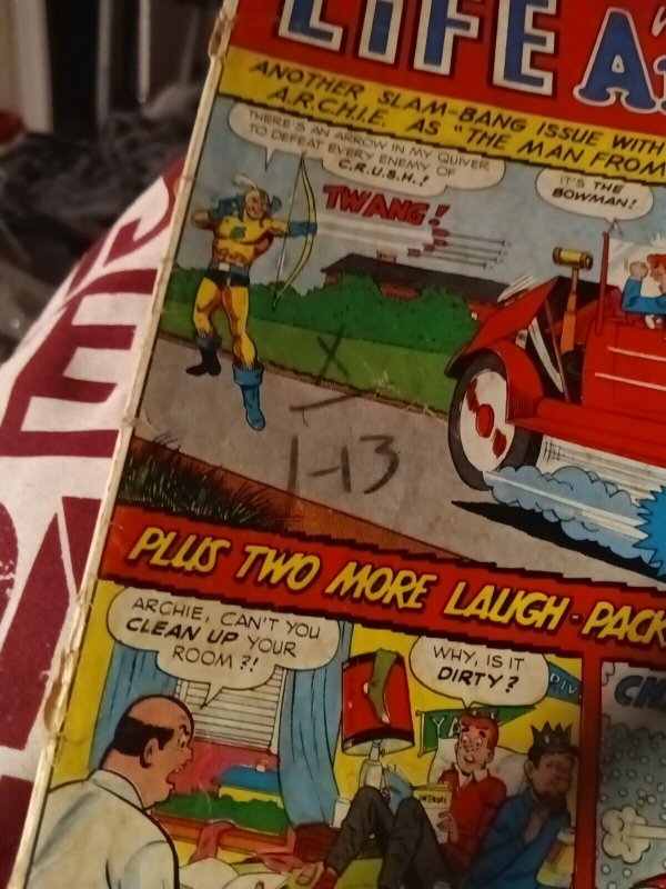 Life With Archie # 59 March 1967 Archie Comics MAN From Riverdale Uncle ...