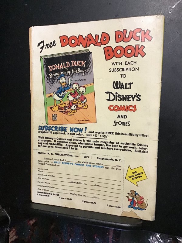 Walt Disney's Comics & Stories #130 (1951) Carl Barks motor boat cover ...