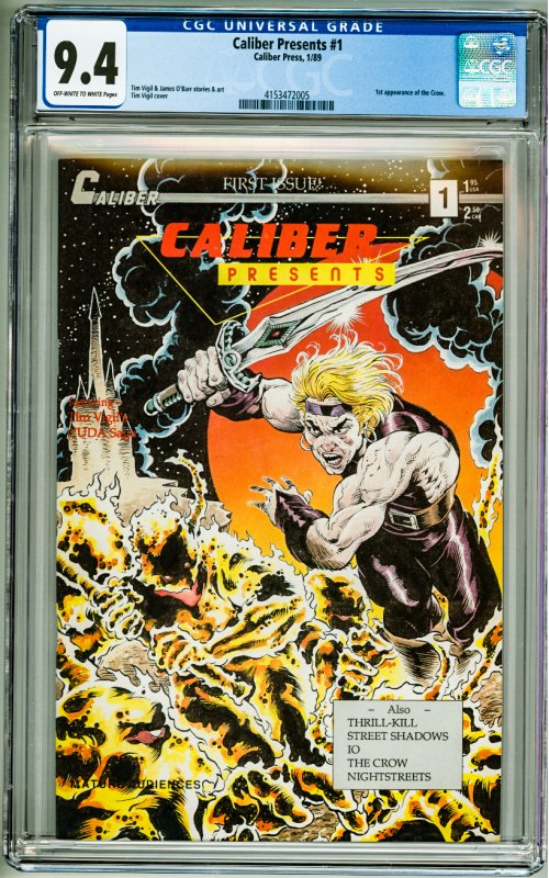 Caliber Presents #1 (1989) CGC 9.4! OWW Pages! 1st Appearance of the ...