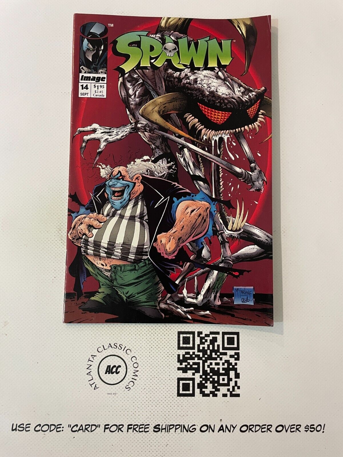 Spawn # 14 NM- Image Comic Book Todd McFarlane Angela Clown 18 LP7 ...