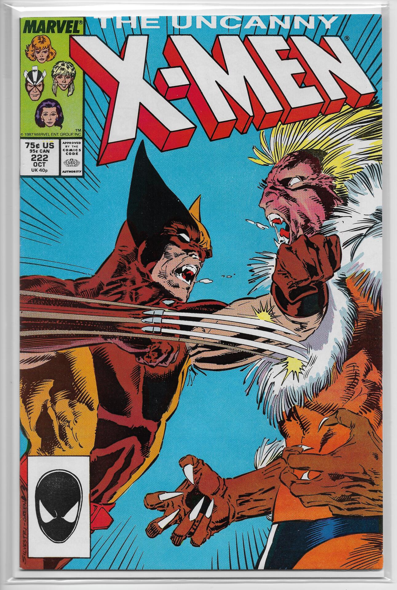 The Uncanny X-Men #222 Direct Edition (1987) | Comic Books - Copper Age ...