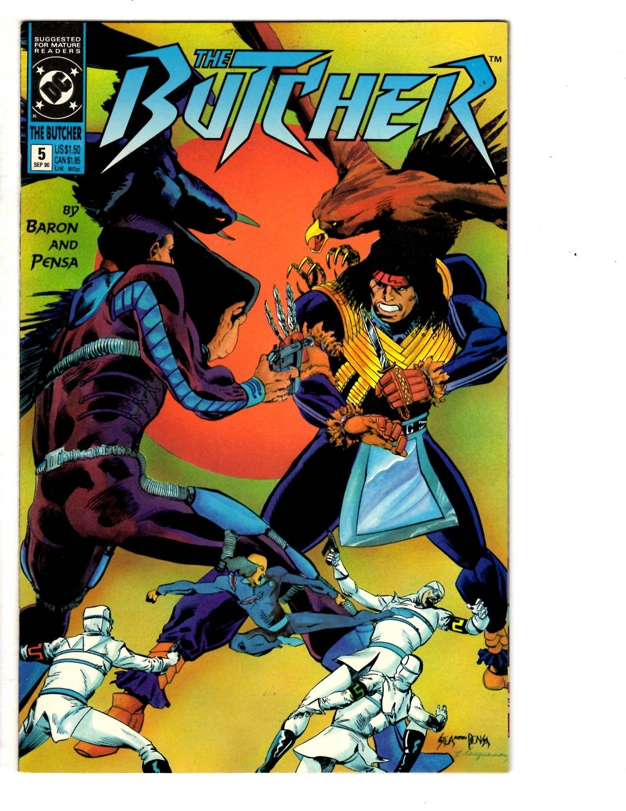 5 The Butcher DC Comic Books # 1 2 3 4 5 Limited Series Mike Baron ...