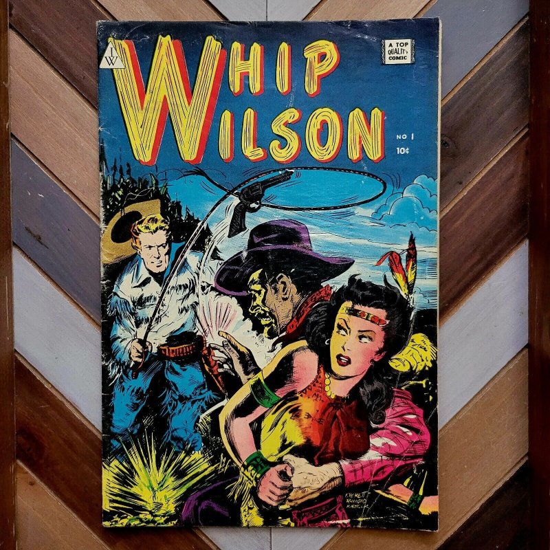"Whip Wilson" #1 VG (IW 1958) Scarce Everett Kintsler Cover, JOE ...