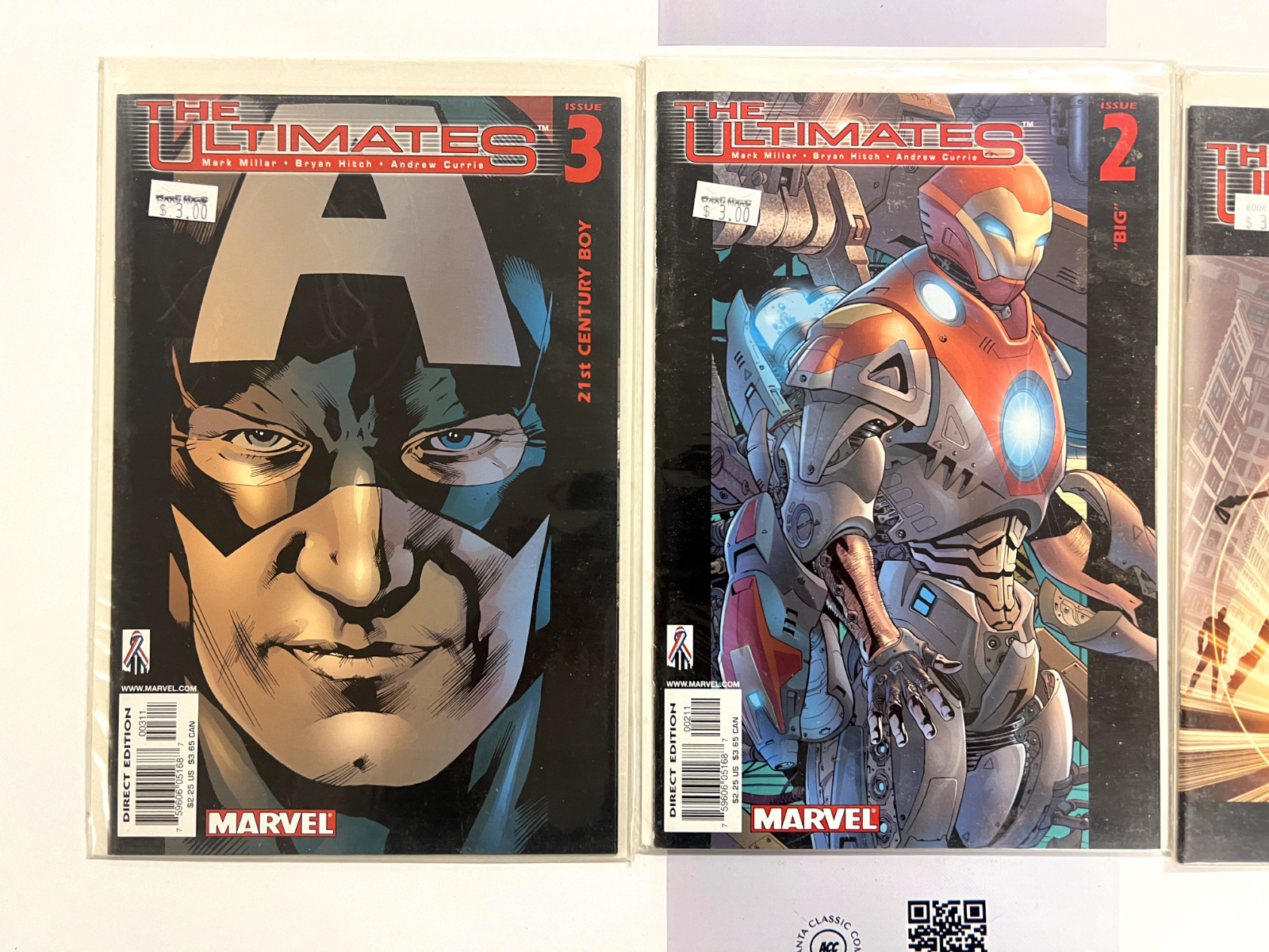 3 The Ultimates Marvel Comic Books # 1 2 3 Avengers Defenders Spiderman ...