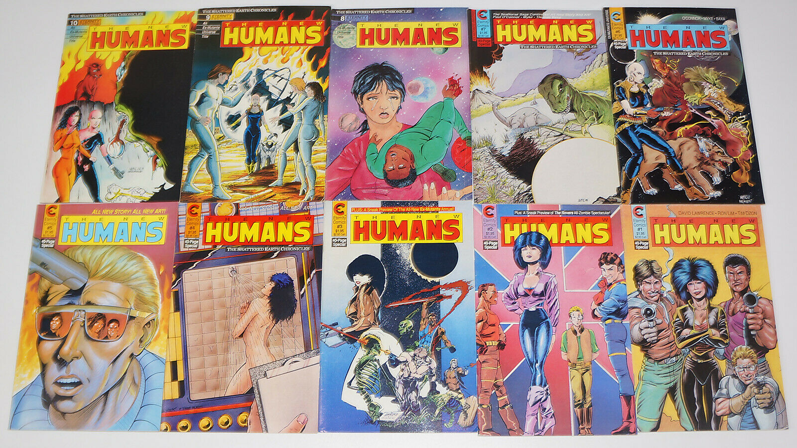 New Humans #1-15 VF/NM complete series + annual shattered earth ...