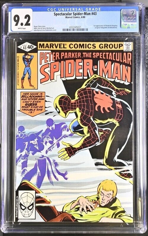 Spectacular Spider-Man #43 CGC 9.2 1st Roderick Kingsley Hobgoblin WP ...