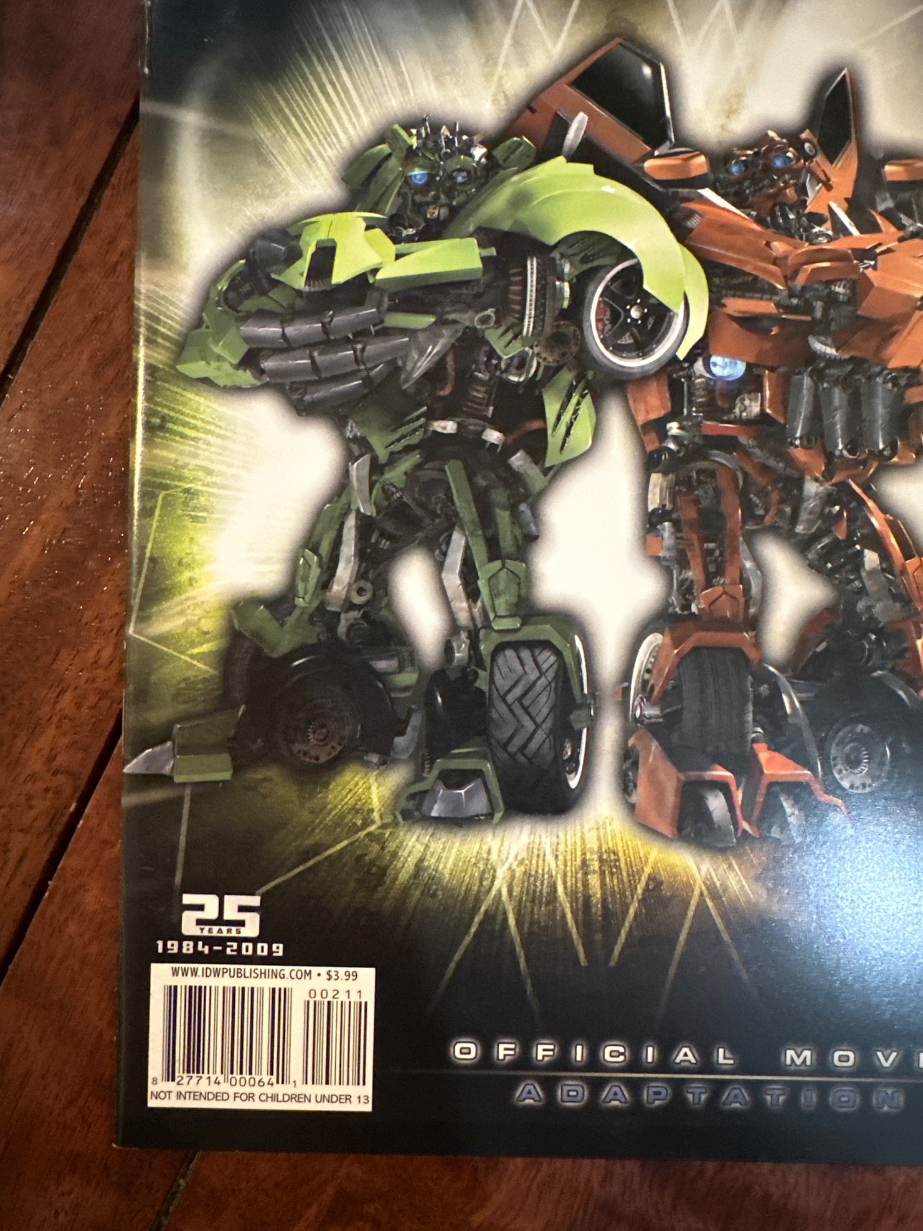 Transformers: Revenge of the Fallen - Official Movie Adaptation #2 ...