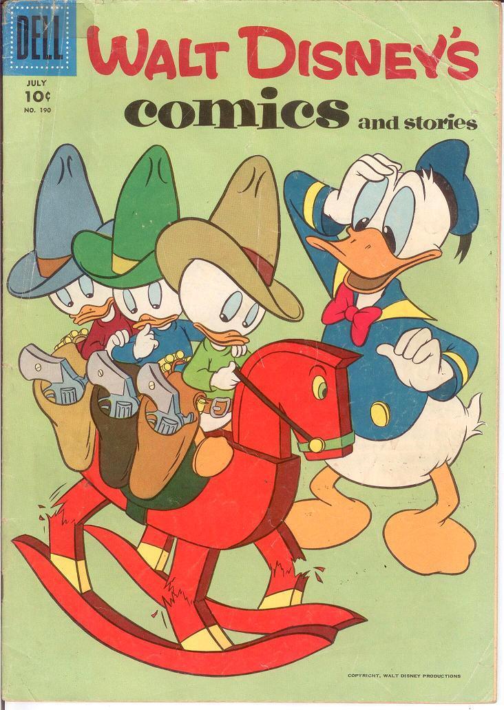 Walt Disneys Comics And Stories 190 Vg July 1956 Comics Book Comic