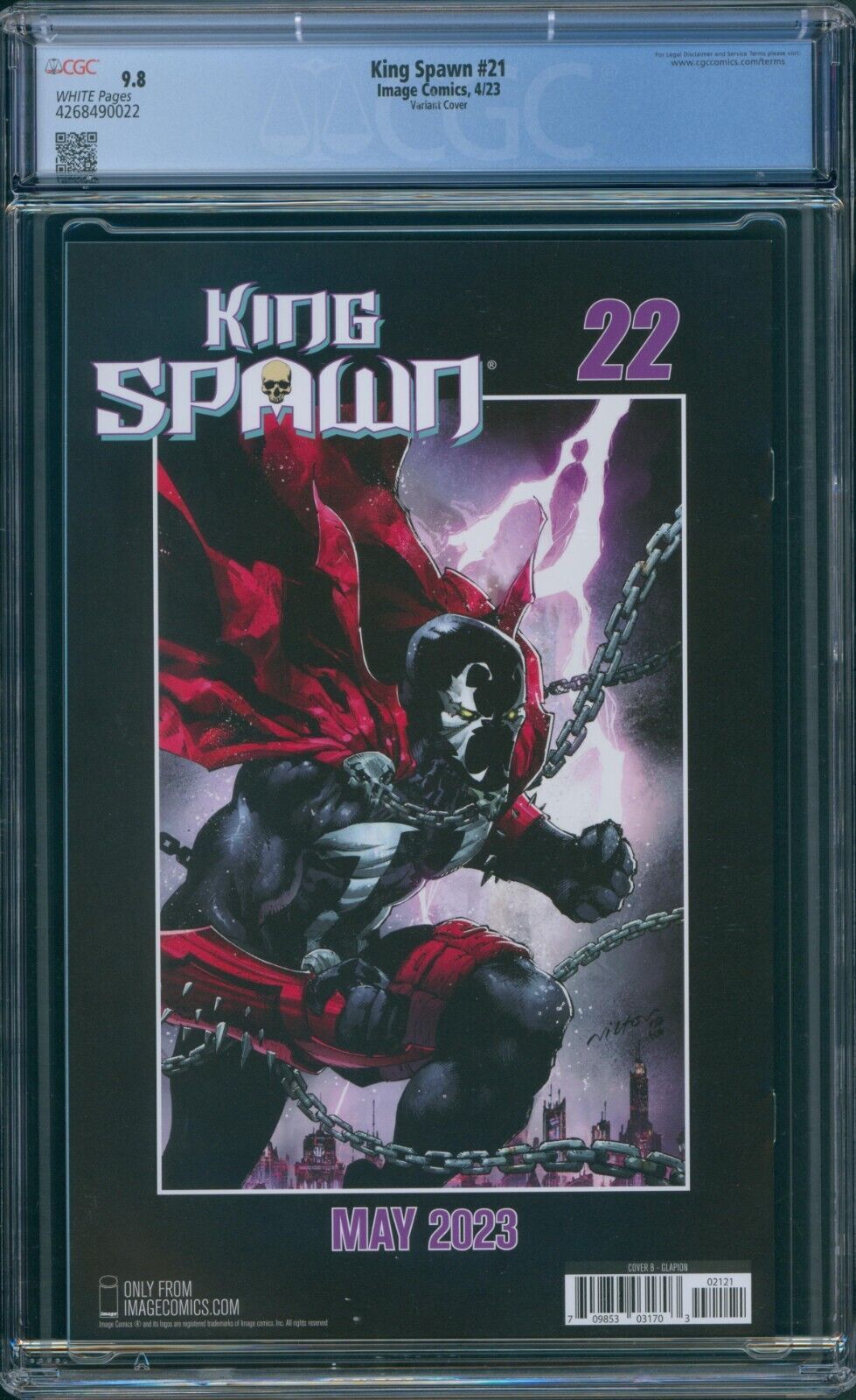 King Spawn #21 CGC 9.8 Jonathan Glapion Variant Cover Image Comics 2023 HD Scan | Comic Books ...