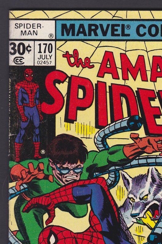 Amazing Spider-man #170 7.0 FN/VF Marvel Comic - July 1977 Ross Andru ...