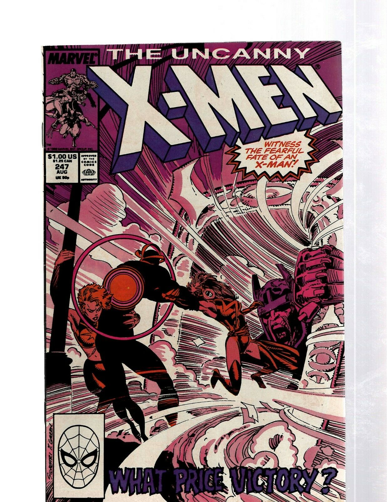12 X-Men Marvel Comics # 241 242 243 246 247 248 249 250 251 252 253 ...