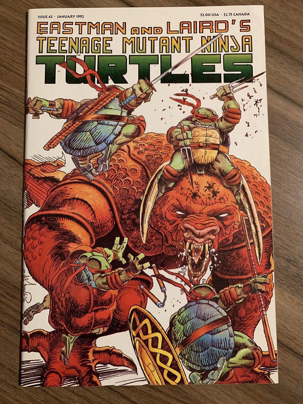 Teenage Mutant Ninja Turtles #43 NM Halls of Lost Legends 1992 Mirage ...