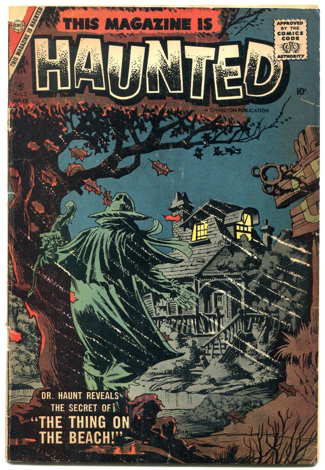 This Magazine Is Haunted vol 2 #12 1957- Charlton horror- Ditko G/VG ...