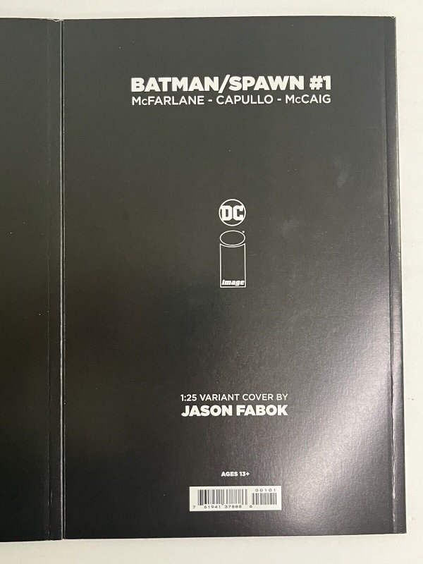 Batman Spawn #1 CVR L 1:25 Jason Fabok B&W + a 2022 NM SET DC Comics ...