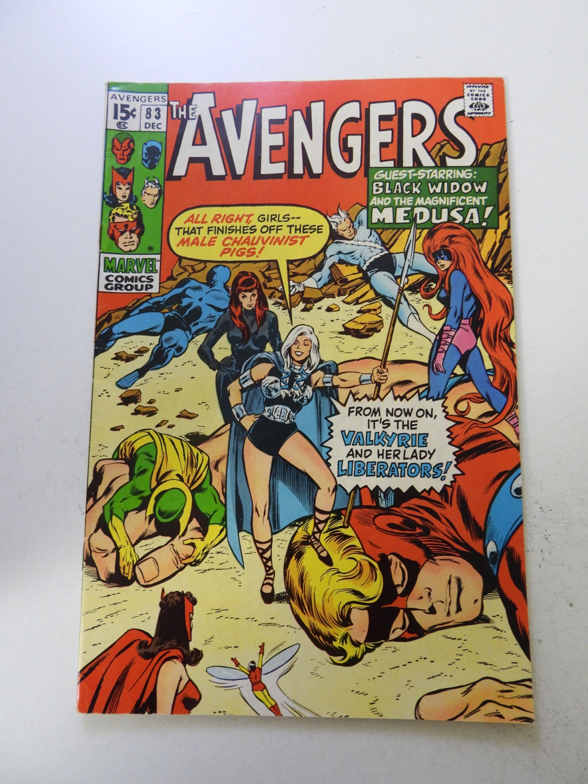 The Avengers #83 (1970) 1st App of Valkyrie & Lady Liberators FN/VF ...