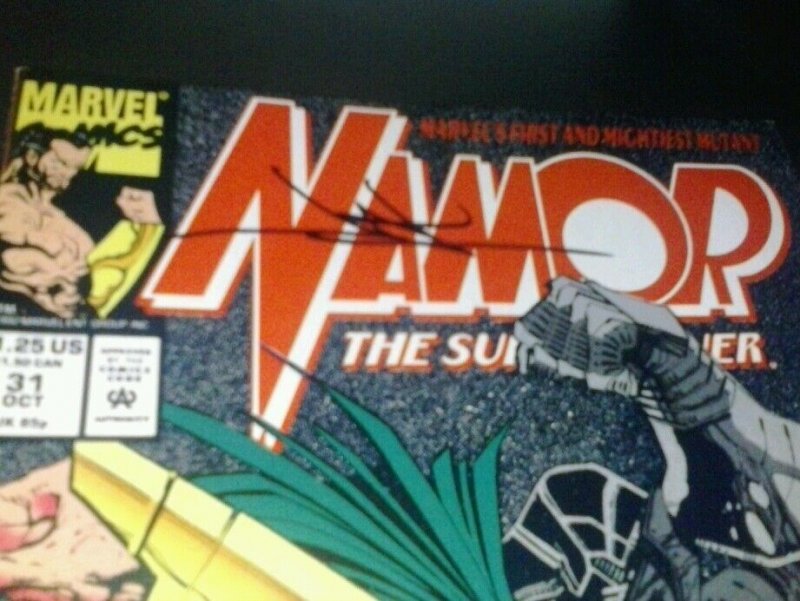 namor the sub mariner 31 artist signed jae lee COA marvel comics rare ...