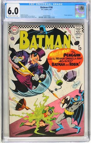 Batman #190 CGC Graded 6.0 Penguin Appearance | Graphic Novels & TPBs ...