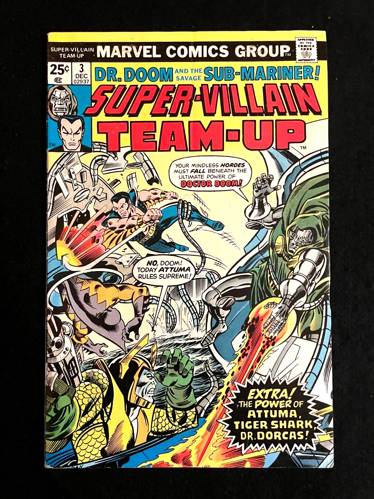 Super-Villain Team-Up #3 1975 Dr. Doom and the Sub-Mariner | Comic ...