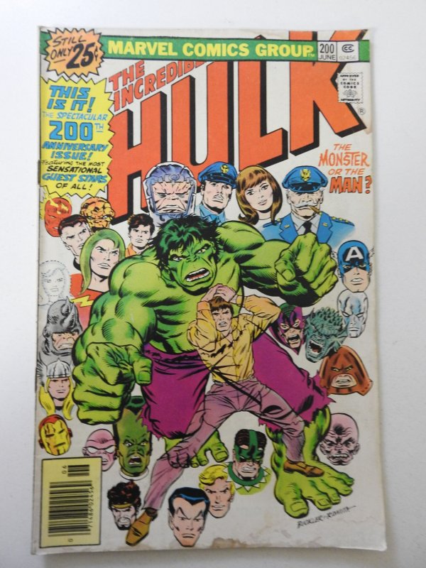 The Incredible Hulk #200 (1976) VG- MVS intact! rust on staples ...