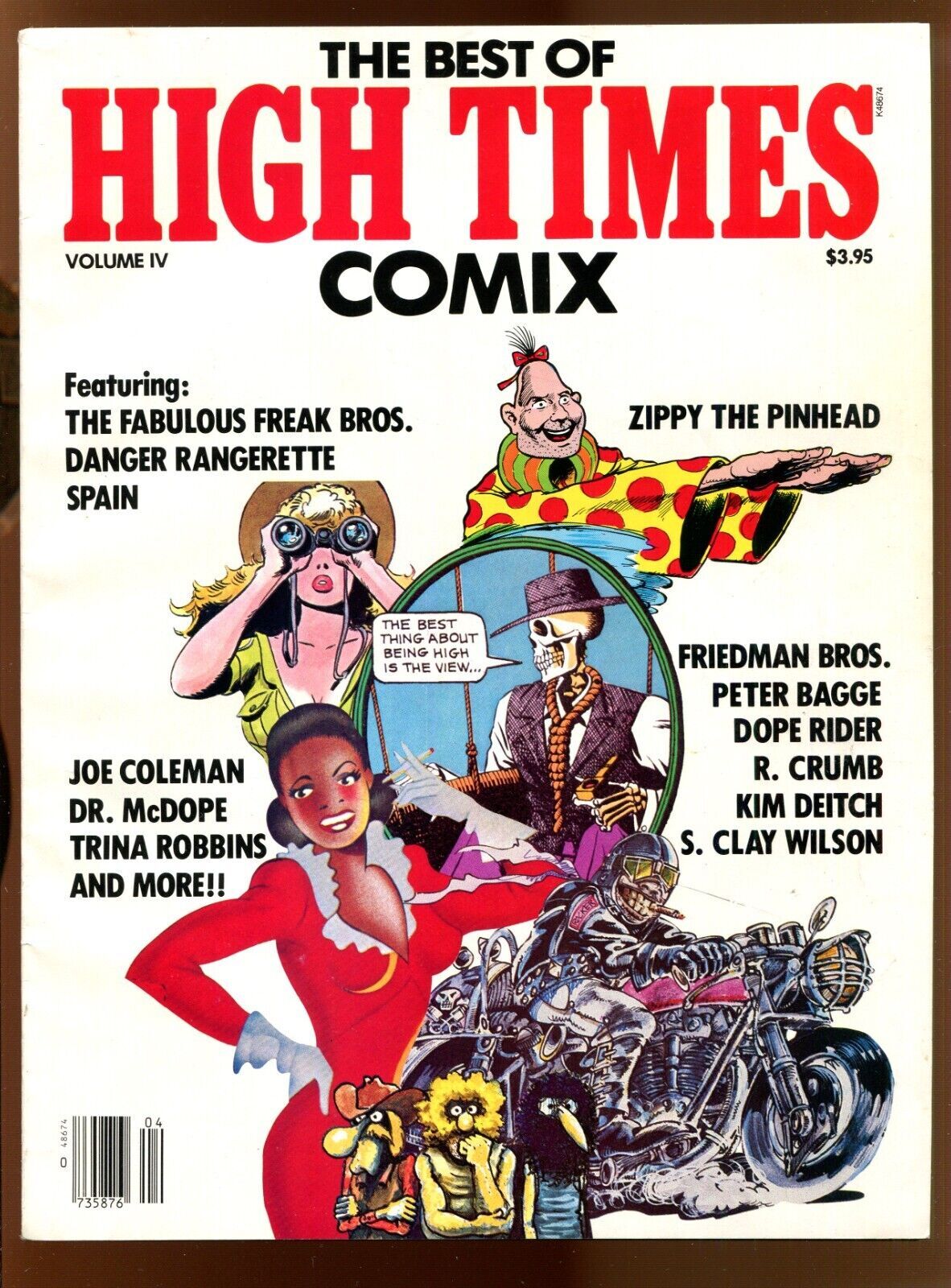 BEST HIGH TIMES COMIX #4 Magazine 1983 (6.5/7.0) R. Crumb / Fabulous ...