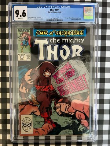 The Mighty Thor #411 (1989) - CGC 9.6 - 1st Cameo New Warriors ...