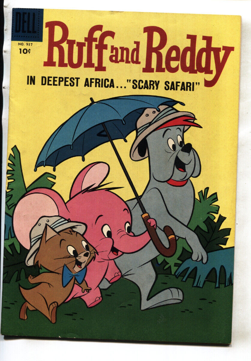 Ruff and Reddy-- Four Color Comics #937--1956--Dell--1st Hanna Barbera ...