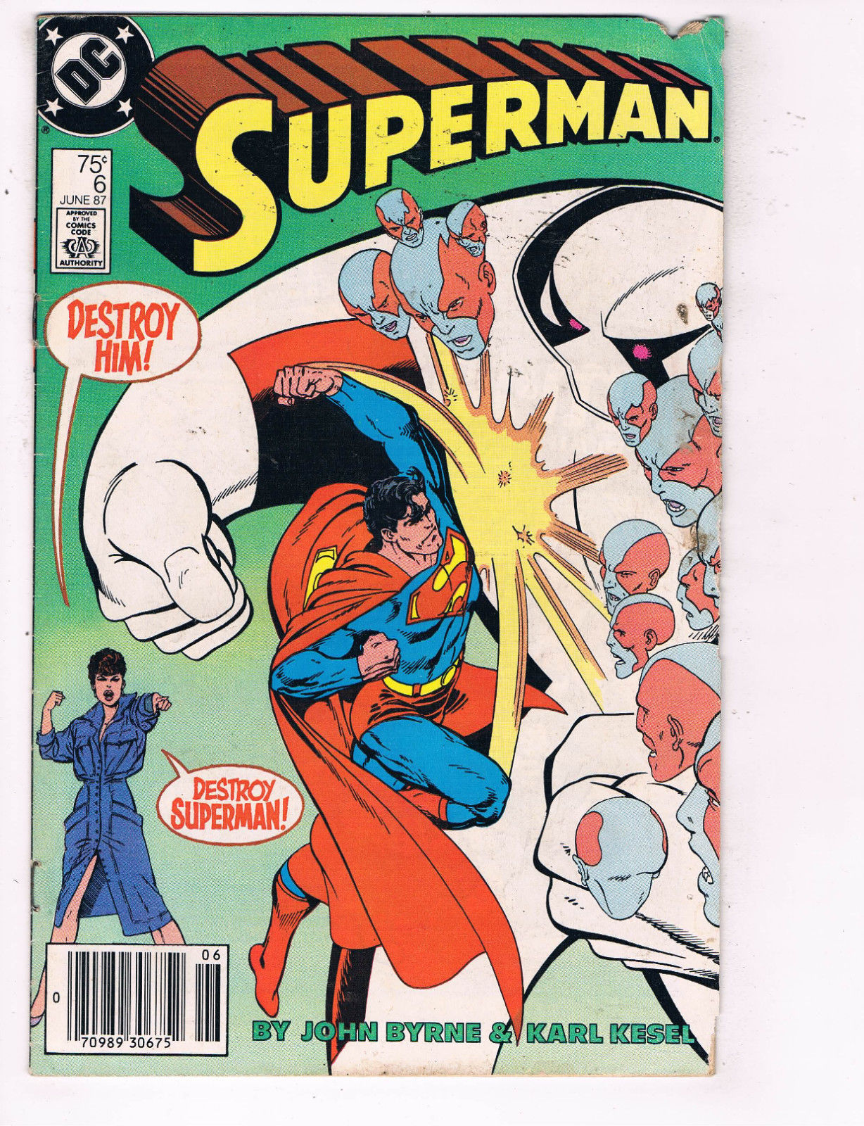 Superman #6 VF DC Comics Comic Book Byrne JLA June 1987 DE24 | Comic ...