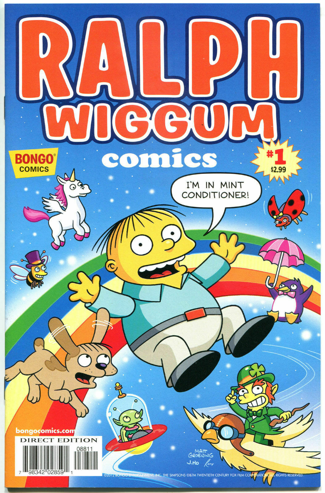 RALPH WIGGUM #1, NM, Police child, Bart Simpson, Matt Groening, Bongo ...
