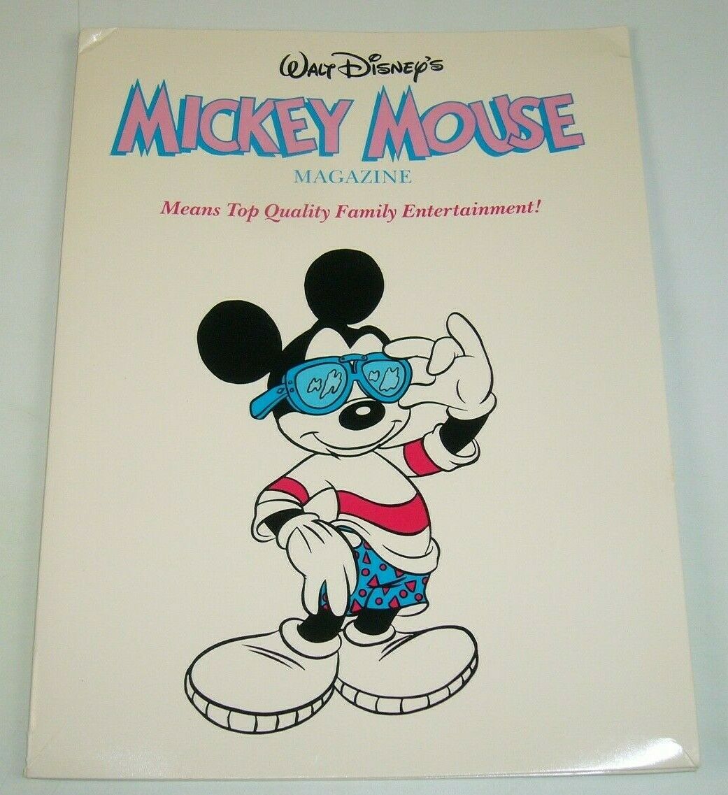 Walt Disney's Mickey Mouse Magazine folder/portfolio 1987 collectible ...