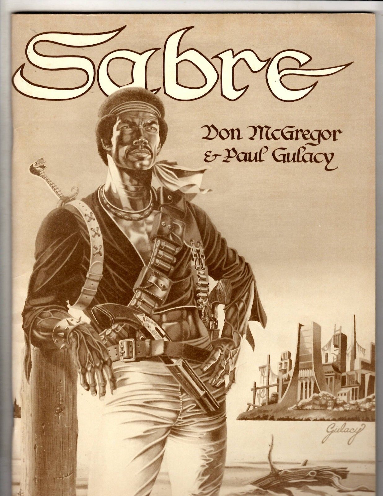 Sabre Comic Book Graphic Novel SIGNED By Dom McGregor & Paul Gulacy ...