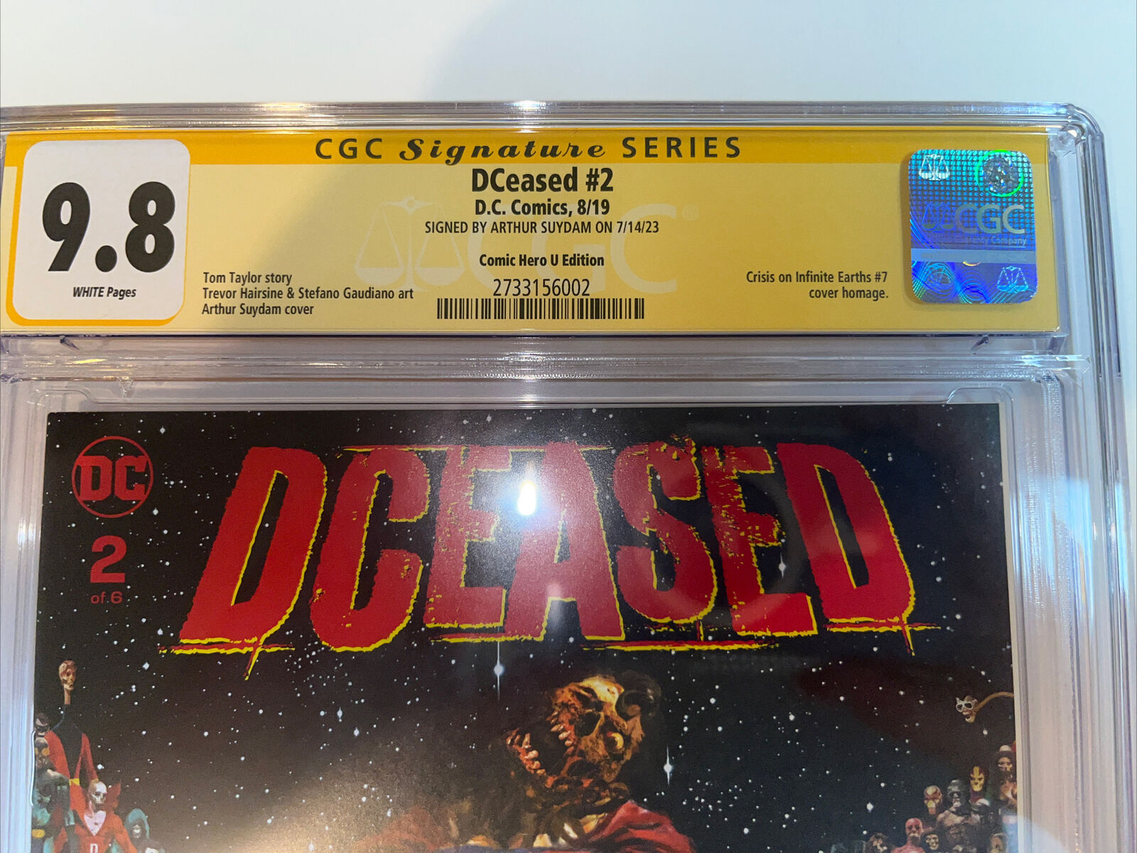 Dceased (2019) #2 (CGC 9.8 SS) Signed Arthur Suydam • Story Tom Taylor ...
