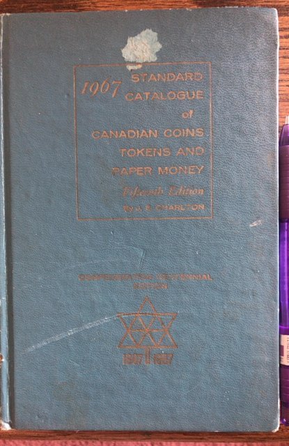 1967 standard catalog of Canadian coins, tokens and paper money, 126P ...