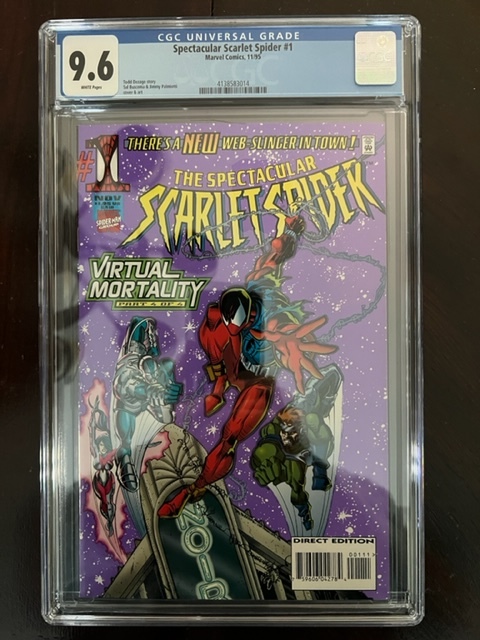 The Spectacular Scarlet Spider #1 (1995) - CGC 9.6 | Comic Books ...