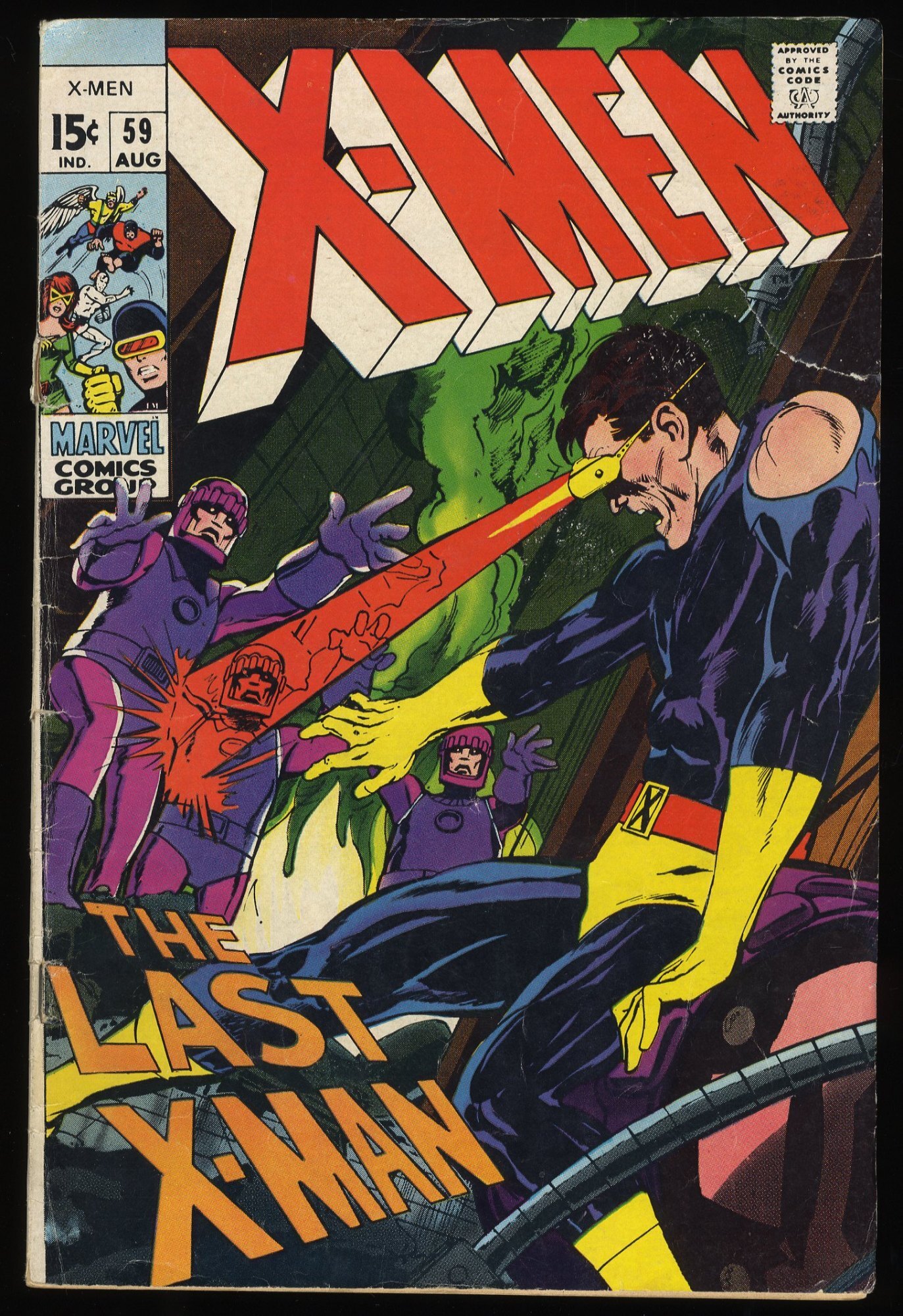 X-Men #59 VG 4.0 Neal Adams Cover! The Last X-Man! Karl Lykos! | Comic ...