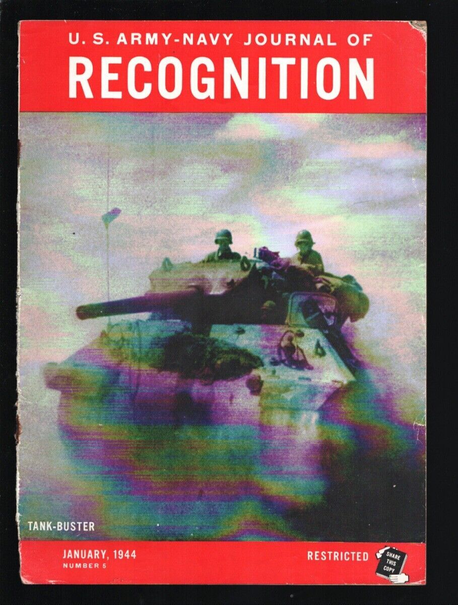 U.S. Army-Navy Journal of Recognition 1/1944-Images of air craft-boats ...