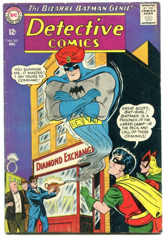 Detective #322 1963-DC Comics-Bat-Girl-Silver Age-Batman-J'onn J'onzz ...