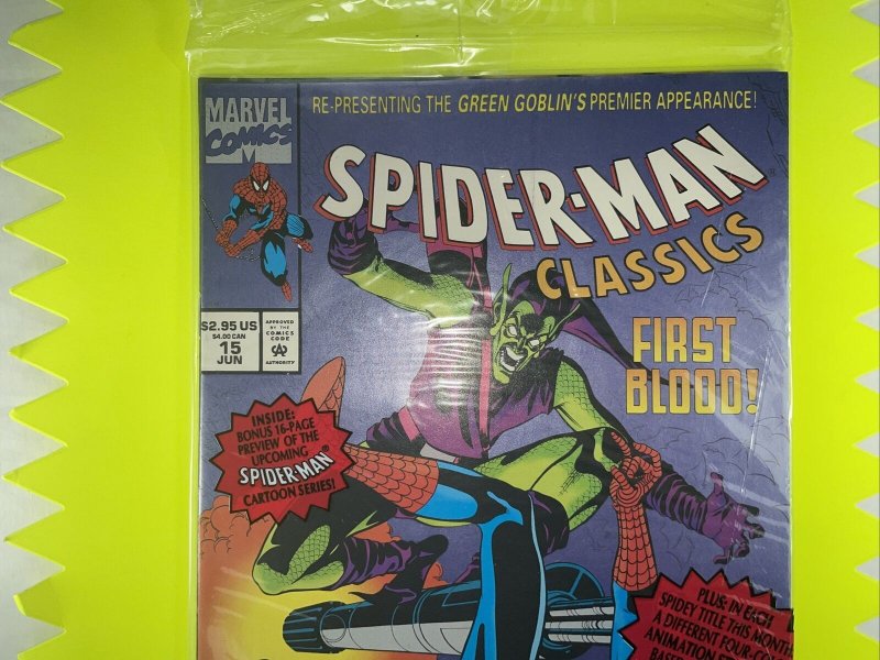 Spider-Man Classics #15 (Jun 1994, Marvel) polybagged Sealed vintage ...