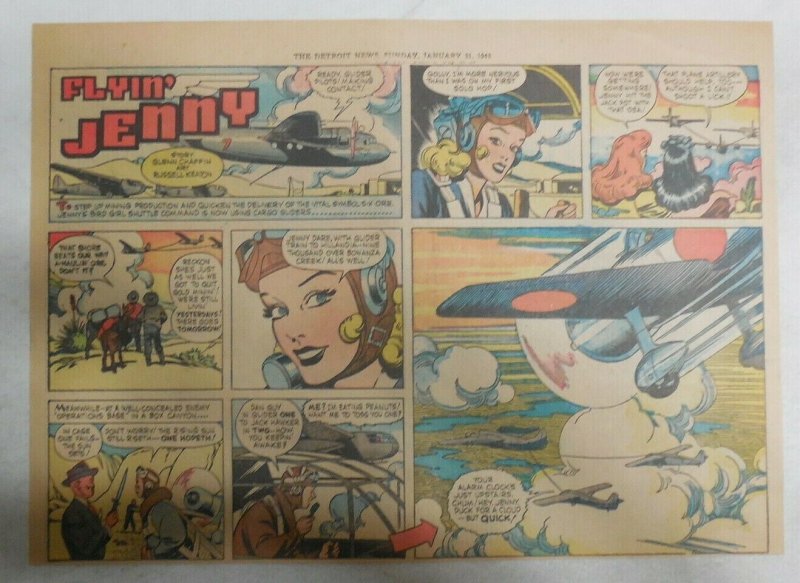 Flying Jenny Sunday Page by Russell Keaton from 1/31/1943 Size: 11 x 15 ...