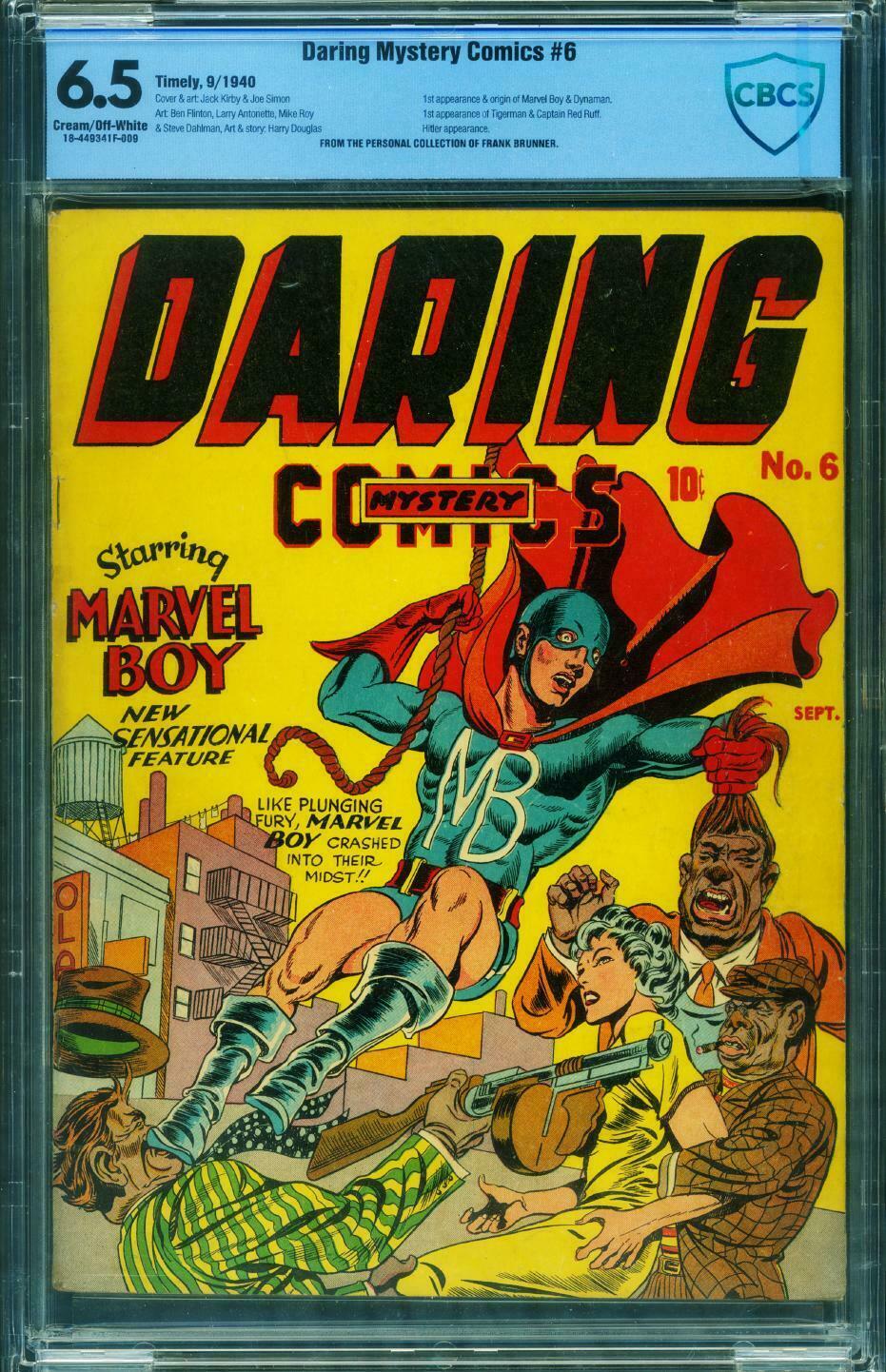 Daring Mystery #6 CBCS 6.5-1940-1st Marvel Boy-Hitler appears-Timely ...