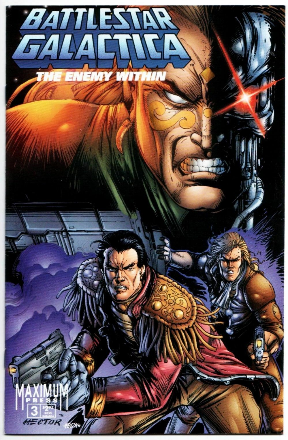 Battlestar Galactica #3 Cvr B (Maximum Press, 1996) VF/NM | Comic Books ...